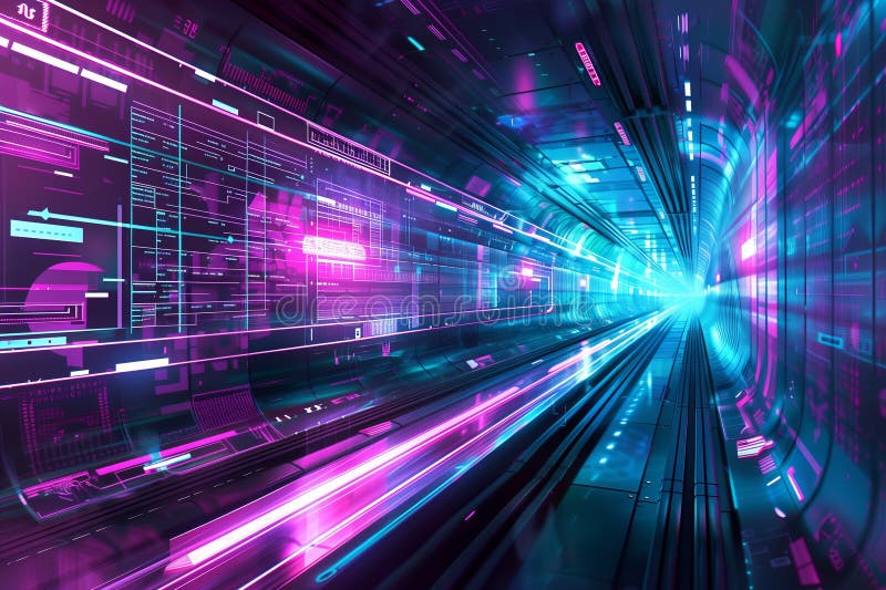 Futuristic Light Technology in the Background. Future Digital ...