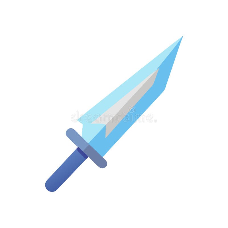 Futuristic Lightning Blade Icon for Sci-Fi Stock Illustration ...