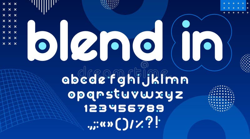 Futuristic Link Dot Font, Creative Chain Type Abc Stock Vector ...