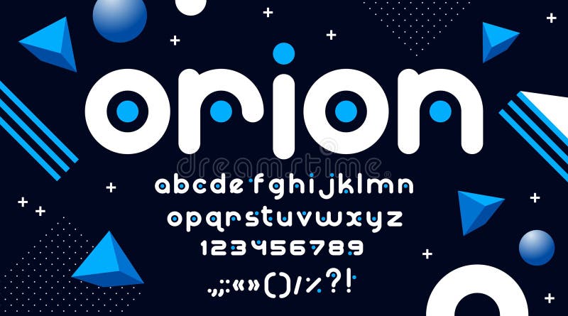 Futuristic Link Dot Font, Creative Chain Typeface Stock Vector ...