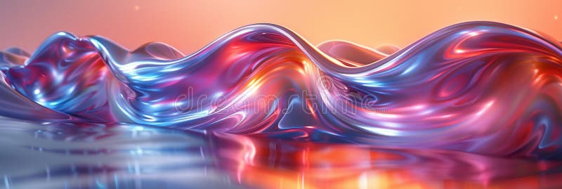 Futuristic Liquid Surface Background for Tech and Science Generative AI ...