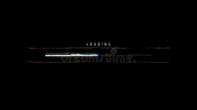 Futuristic Tech Loading Bar Animation with Digital Distortions. Stock ... Futuristic Tech Loading Bar Animation with Digital Distortions. Stock ...