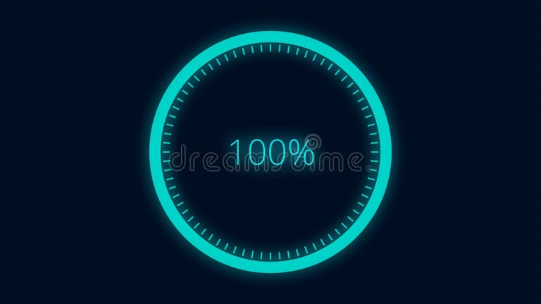 Futuristic Loading Circle Ring. Loading Transfer Download Animation ...