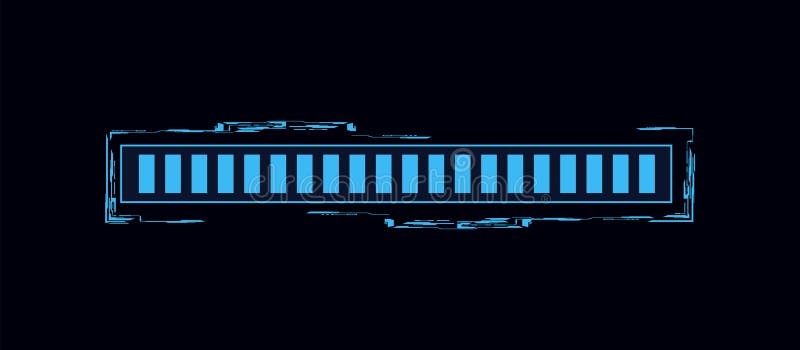 Futuristic Loading Frame for Interface Hud Gui Game, Vector Digital ...