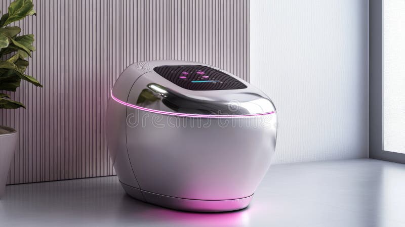 A Futuristic Looking Device with a Light Up Button on it, AI Stock ...