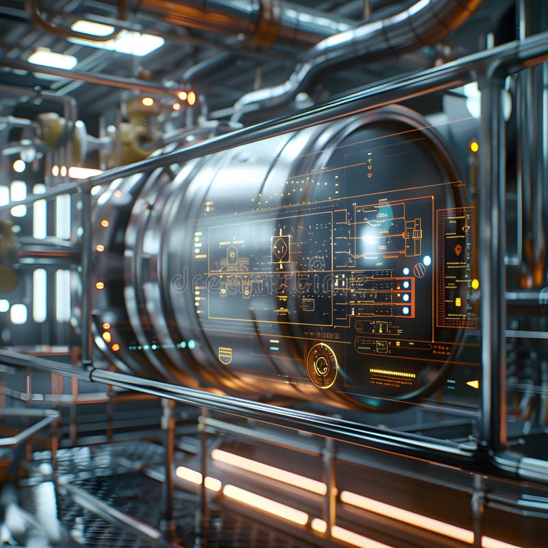 A Futuristic Looking Machine with a Large Screen on the Front Generated ...