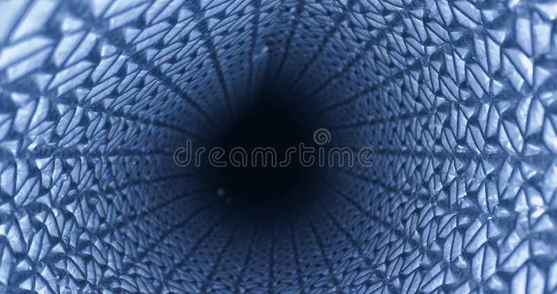 Futuristic Looking Metal Grid Tube Pattern Stock Video - Video of hole ...