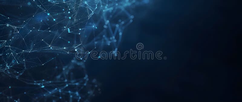 Futuristic Low Poly Plexus Network Technology Background Stock ...