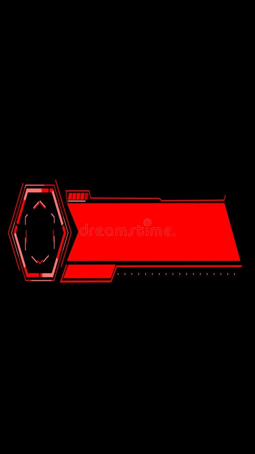 Futuristic Lower Third. Element of Hud Interface Stock Illustration ...