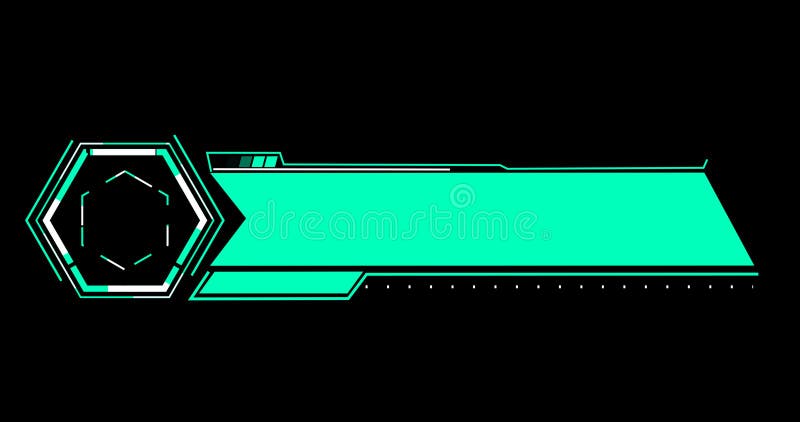 Futuristic Hud Lower Third Illustration. Sci-fi Design of Hud Lower Third Stock Illustration ...