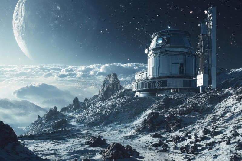 Futuristic Lunar Observatory, Exploring the Moon S Surface with ...