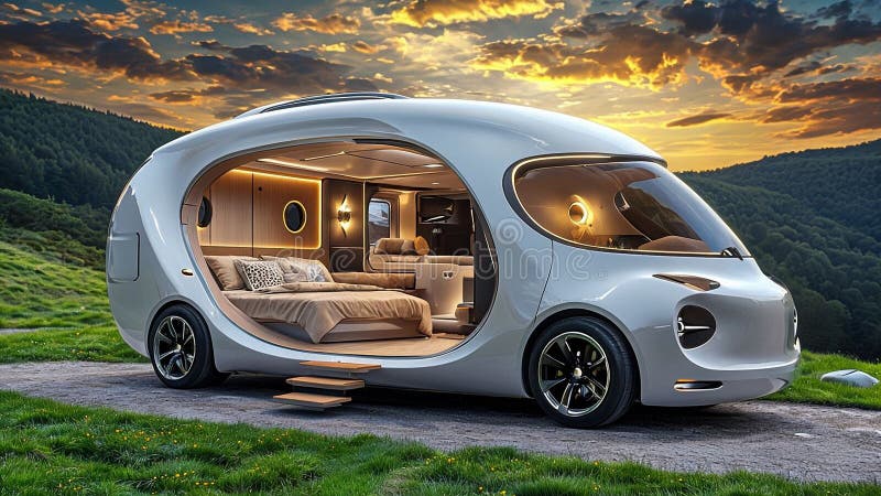 Futuristic Luxury Vehicles stock illustration. Illustration of lifestyle - 352876719