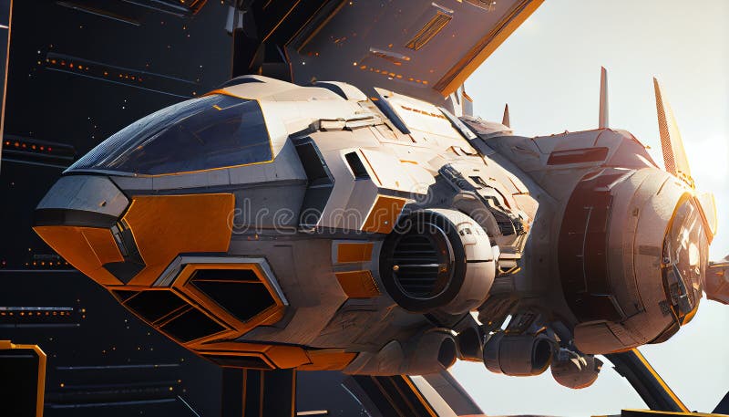 Futuristic Machinery a Science Inspired Robotics Illustration ...