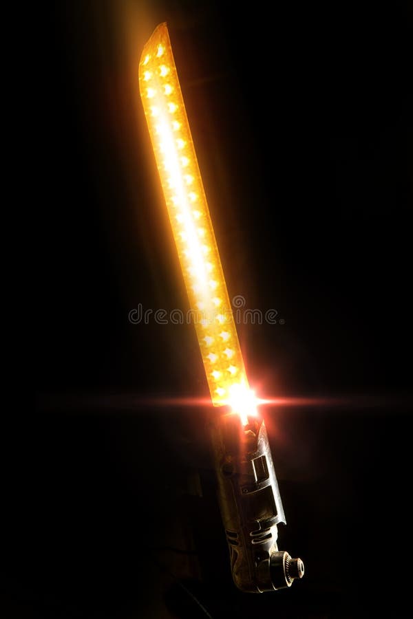 Futuristic Light Sword Concept Stock Image - Image of beam, handle ...