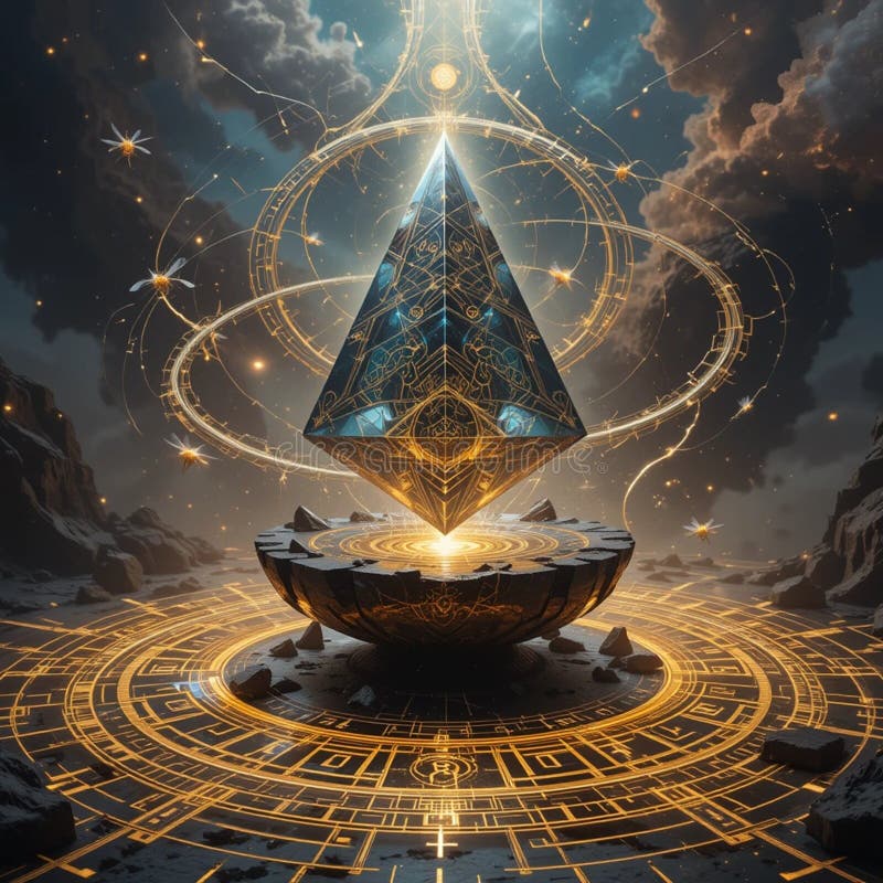 A Futuristic Magical Monument Stock Image - Image of futuristic, design ...