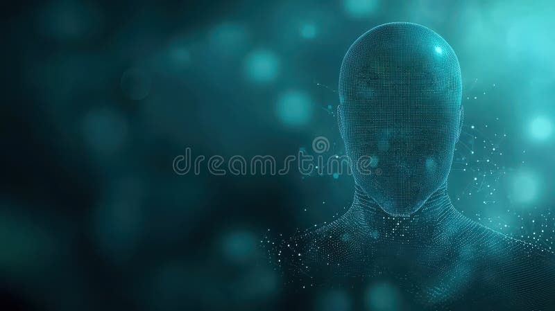 Futuristic Man with Enhanced Features in a Technologically Advanced ...