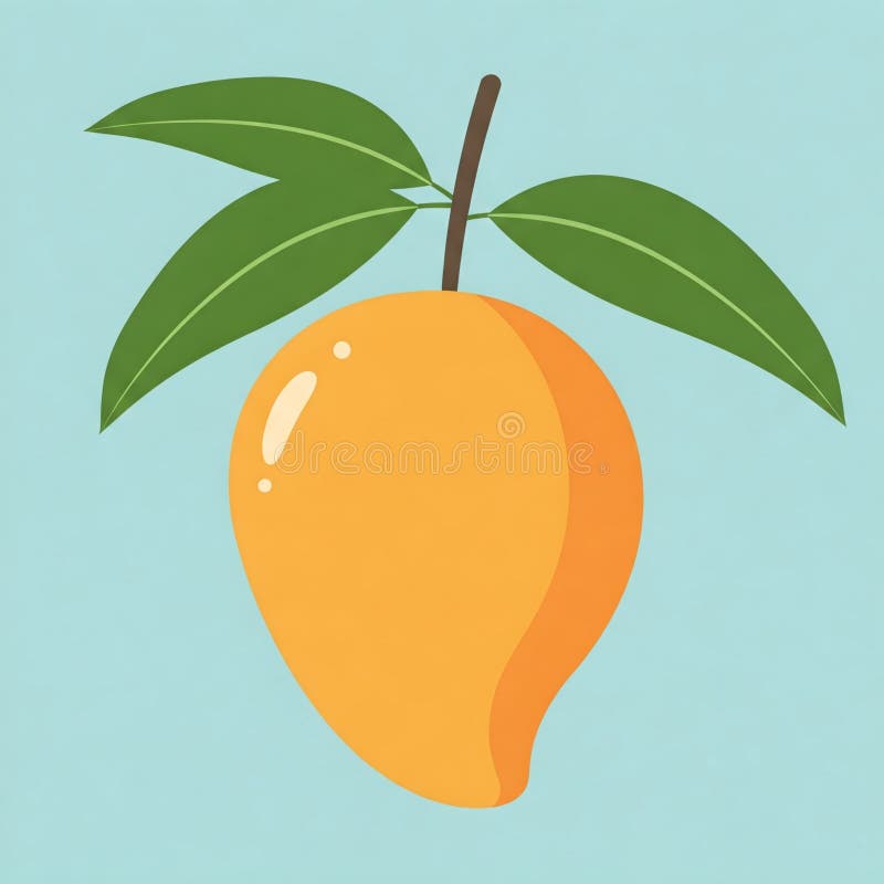 Mango vektor digital art stock illustration. Illustration of ...