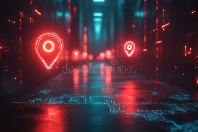 Futuristic Map Interface, Holographic Map Interface in a Futuristic ...