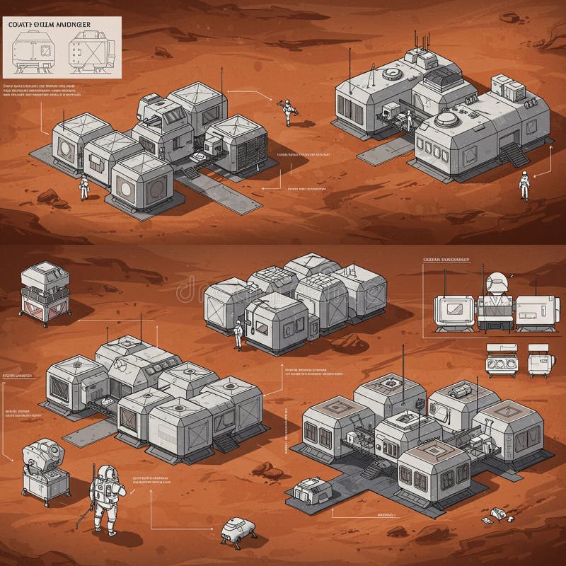 Interconnected Cuboid Structures Stock Illustrations – 11 ...