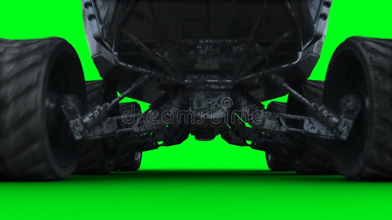 Futuristic Mars Rover, Explorer. Green Screen Isolate. Stock Video ...
