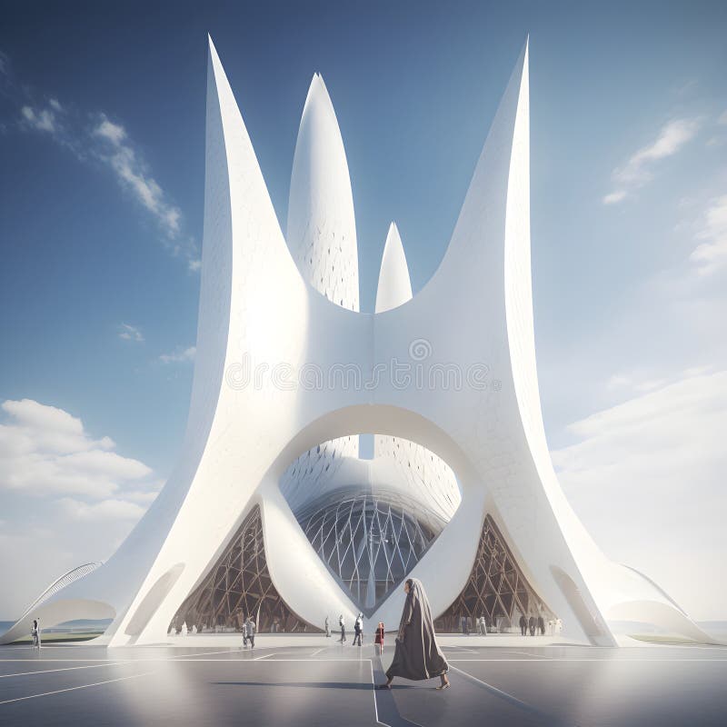 Futuristic Marvel, 3d Render of an Architectural Masterpiece Against a ...