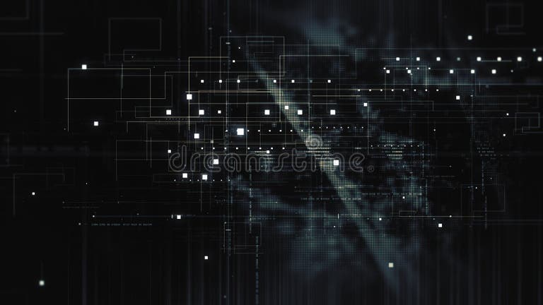 Futuristic Matrix Data Simulation HUD Background Stock Photo - Image of web3, technological ...