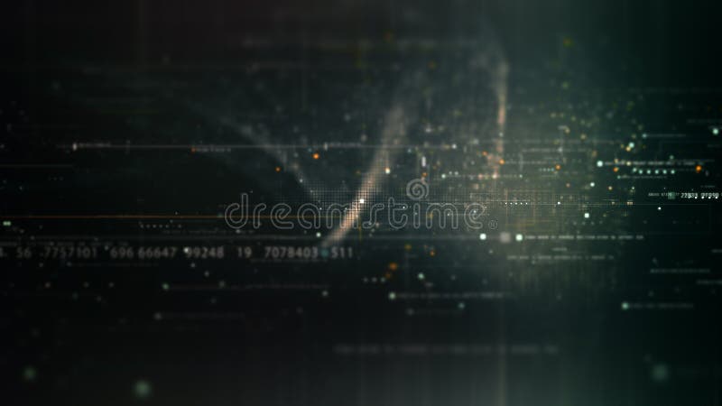 Futuristic Matrix Data Simulation HUD Background Stock Photo - Image of web3, block: 276387852