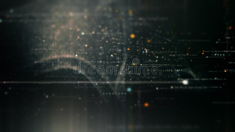 Futuristic Matrix Data Simulation HUD Background Stock Image - Image of internet, predictive ...