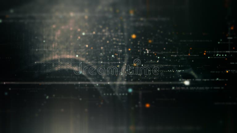 Futuristic Matrix Data Simulation HUD Background Stock Image - Image of internet, predictive ...