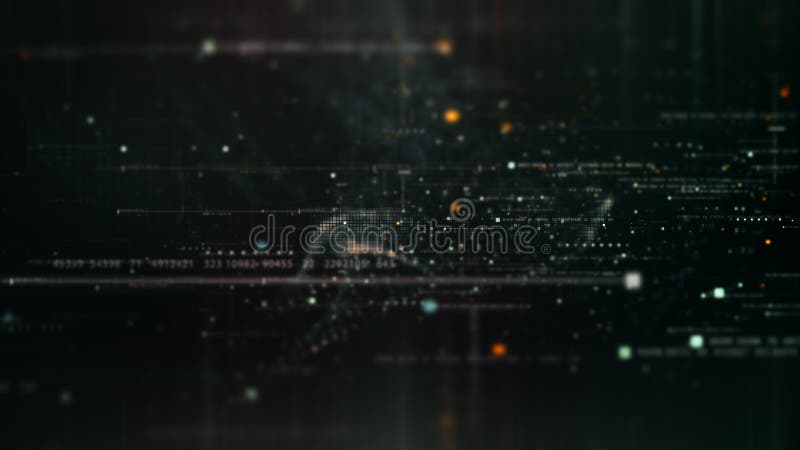 Futuristic Matrix Data Simulation HUD Background Stock Image - Image of network, futuristic ...