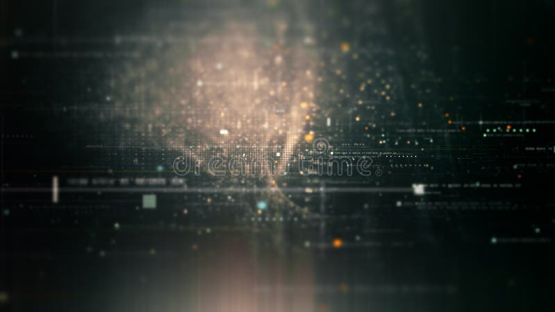 Futuristic Matrix Data Simulation HUD Background Stock Image - Image of web3, futuristic: 276387869