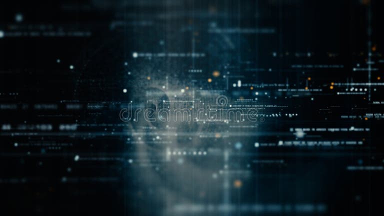 Futuristic Matrix Data Simulation HUD Background Stock Image - Image of neural, concept: 276387871