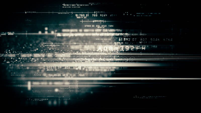Futuristic Matrix Data Simulation HUD Background Stock Photo - Image of ...