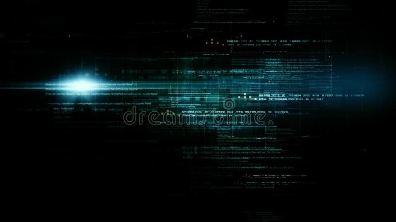Futuristic Matrix Data Simulation HUD Background Stock Photo - Image of ...
