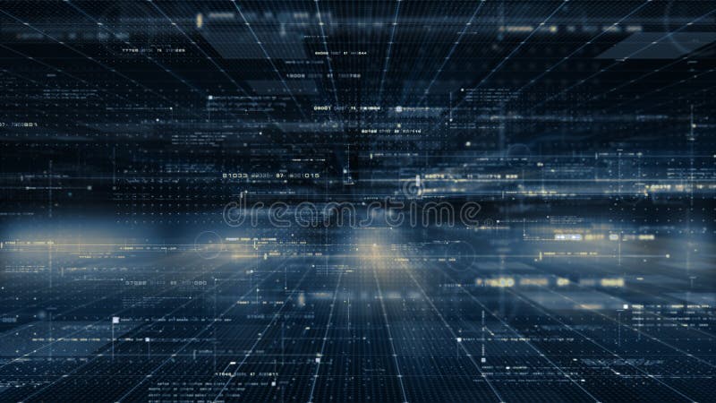 Futuristic Matrix Data Simulation HUD Background Stock Photo - Image of technological, concept ...