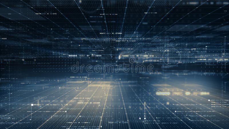 Futuristic Matrix Data Simulation HUD Background Stock Photo - Image of ...