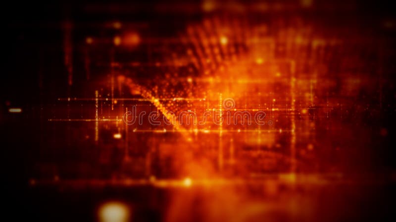 Futuristic Matrix Data Simulation HUD Background Stock Photo - Image of ...