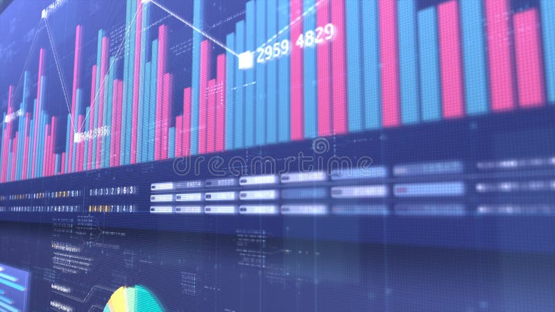 Futuristic Matrix Grid Particles in Cyber Space Background Stock ...