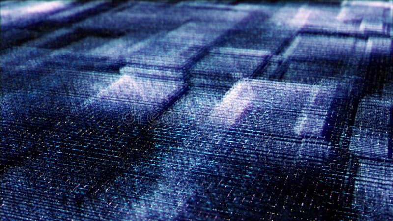 Futuristic Matrix Grid Particles in Cyber Space Background Stock ...