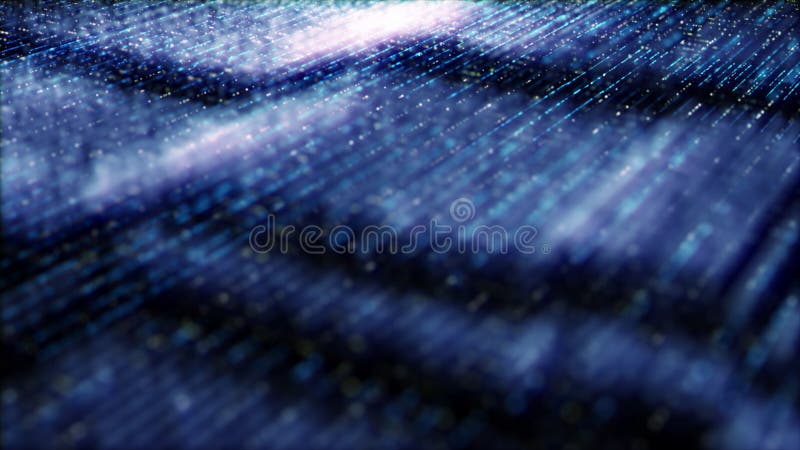 Futuristic Matrix Grid Particles in Cyber Space Background Stock ...