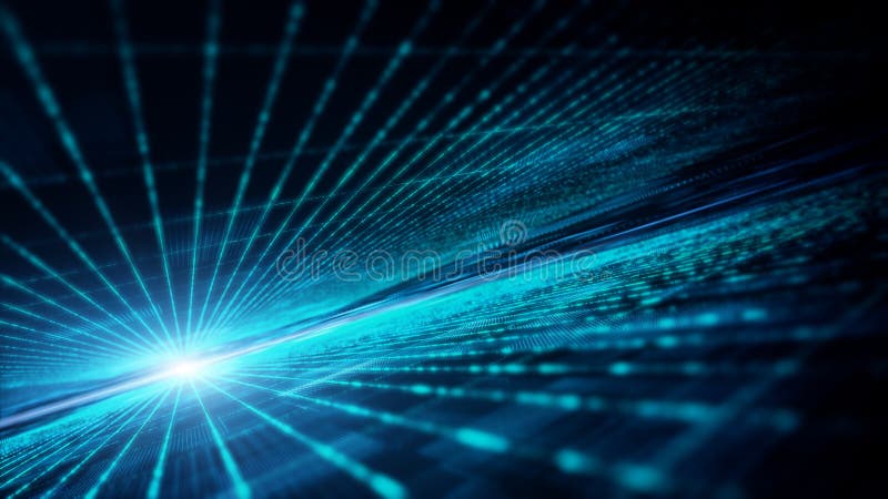 Futuristic Matrix Particles Grid Background Stock Photo - Image of ...