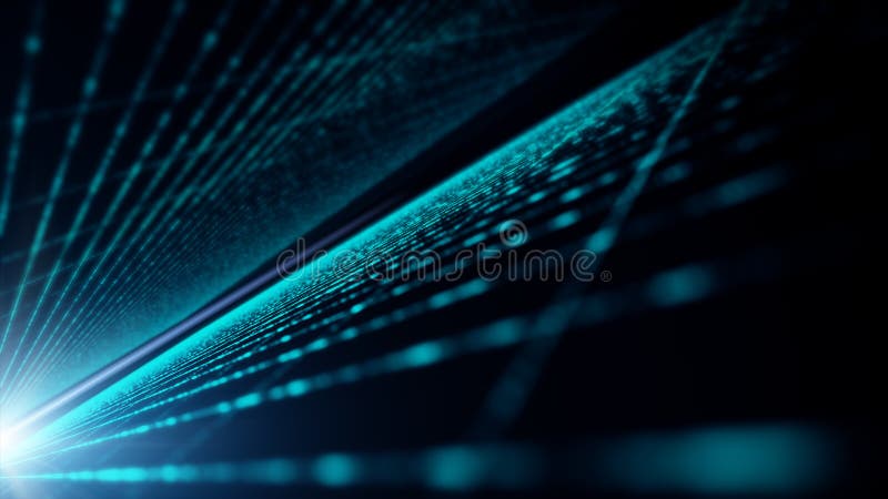 Futuristic Matrix Particles Grid Background Stock Illustration ...