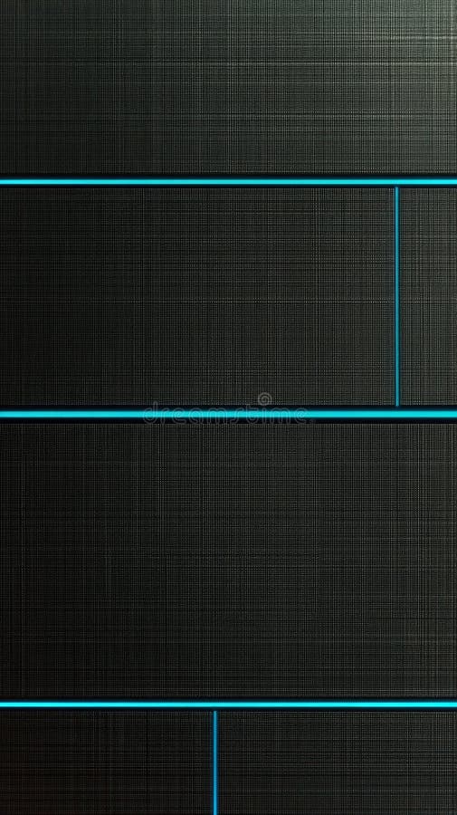 Futuristic Matte-black Vertical Background with Blue Illuminated Lines ...