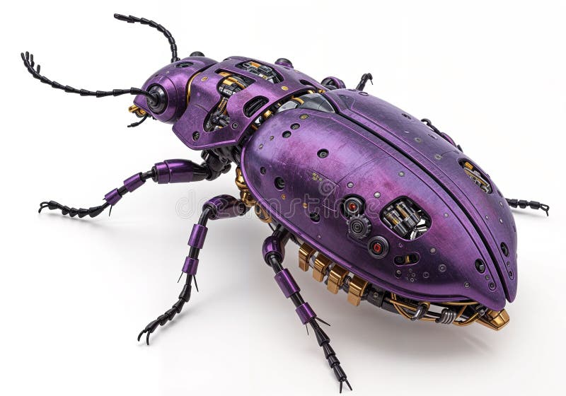 Cyber Mechanical Beetle. Generative AI Stock Illustration ...