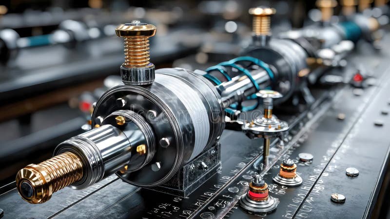 Futuristic Mechanical Device with Precision Gears and Engineering ...