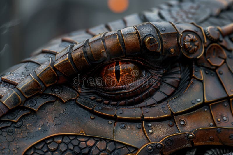 Futuristic mechanical eye stock illustration. Illustration of scifi ...