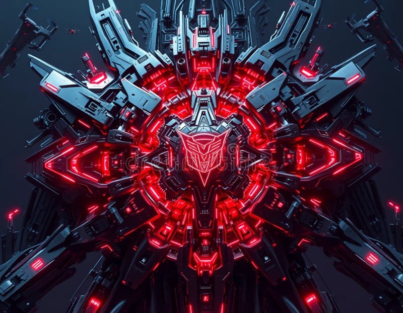The Cybernetic Harbinger: a Dark and Menacing AI War Machine of the ...