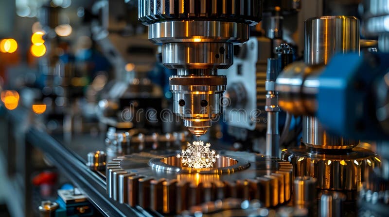 Futuristic Mechanics: Quantum Precision in Industrial Elegance. Concept ...