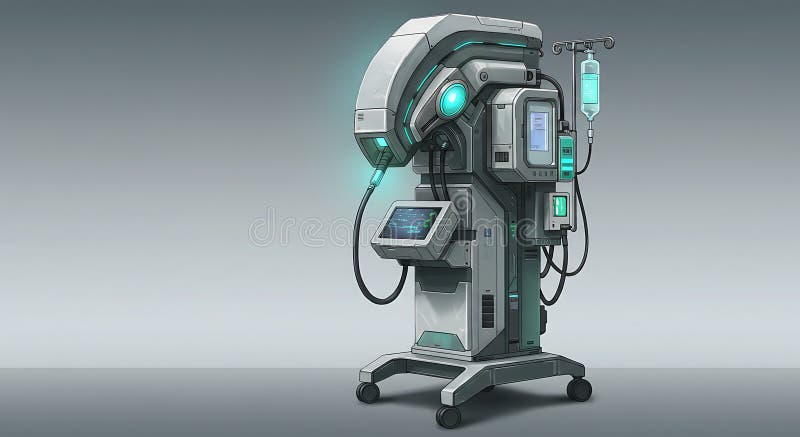 Futuristic Medical Apparatus: Advanced Life Support System Stock ...
