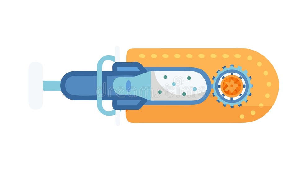 Futuristic Medical Device or Sci-Fi Gadget, Advanced Technology, Vector ...